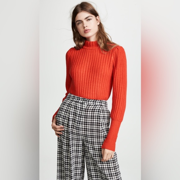 Wayf | Sweaters | Wayf Miles Puff Sleeve Mockneck Sweater | Poshmark